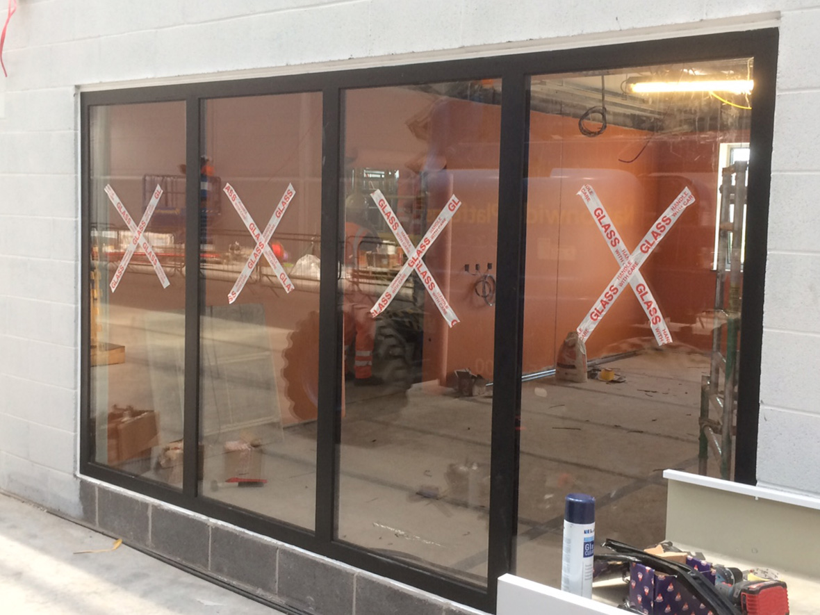 30/00 Fire Rated Steel Framed Glass Partitioning