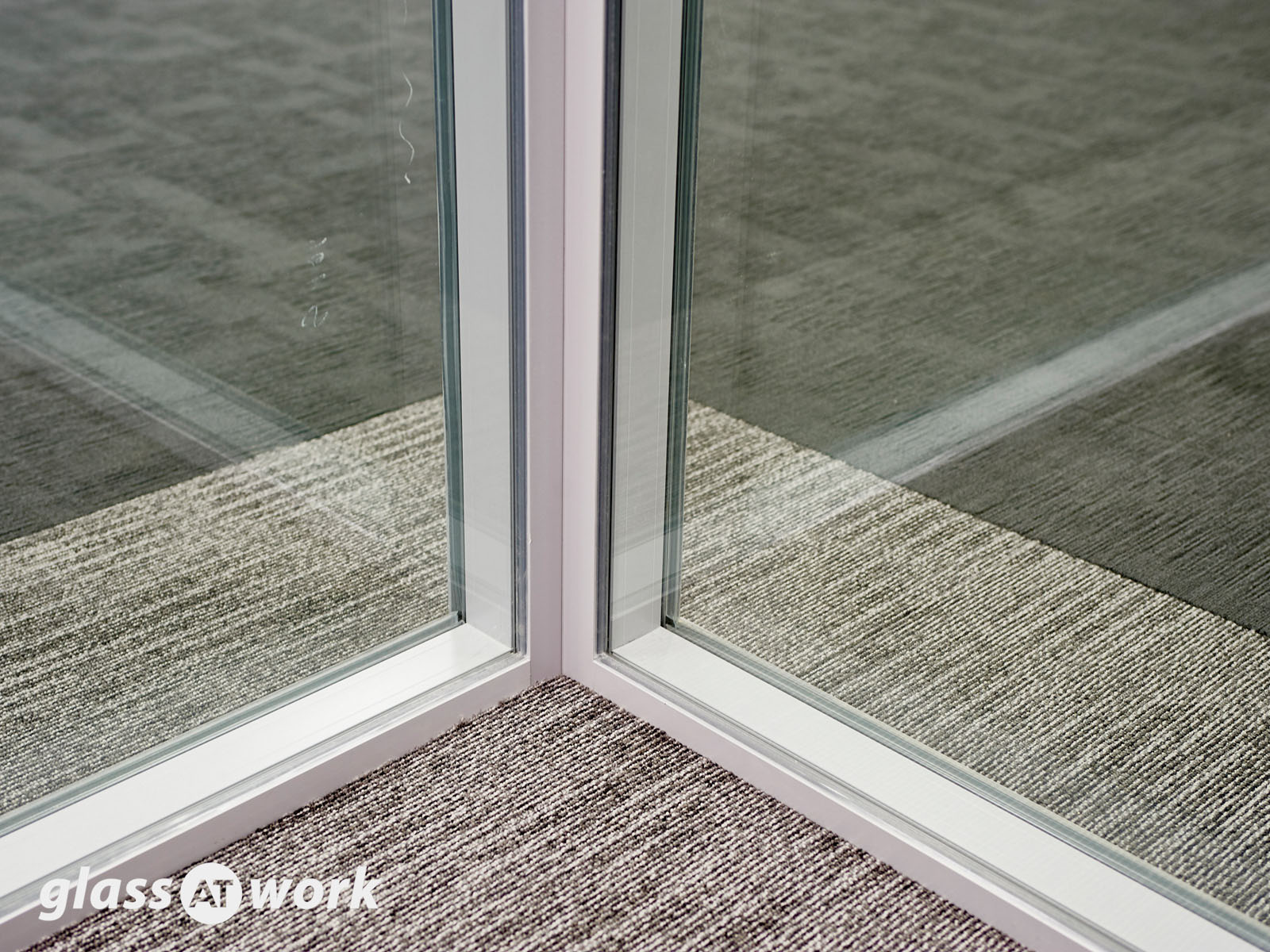 Double Glazed Frameless Glass Office Partitioning