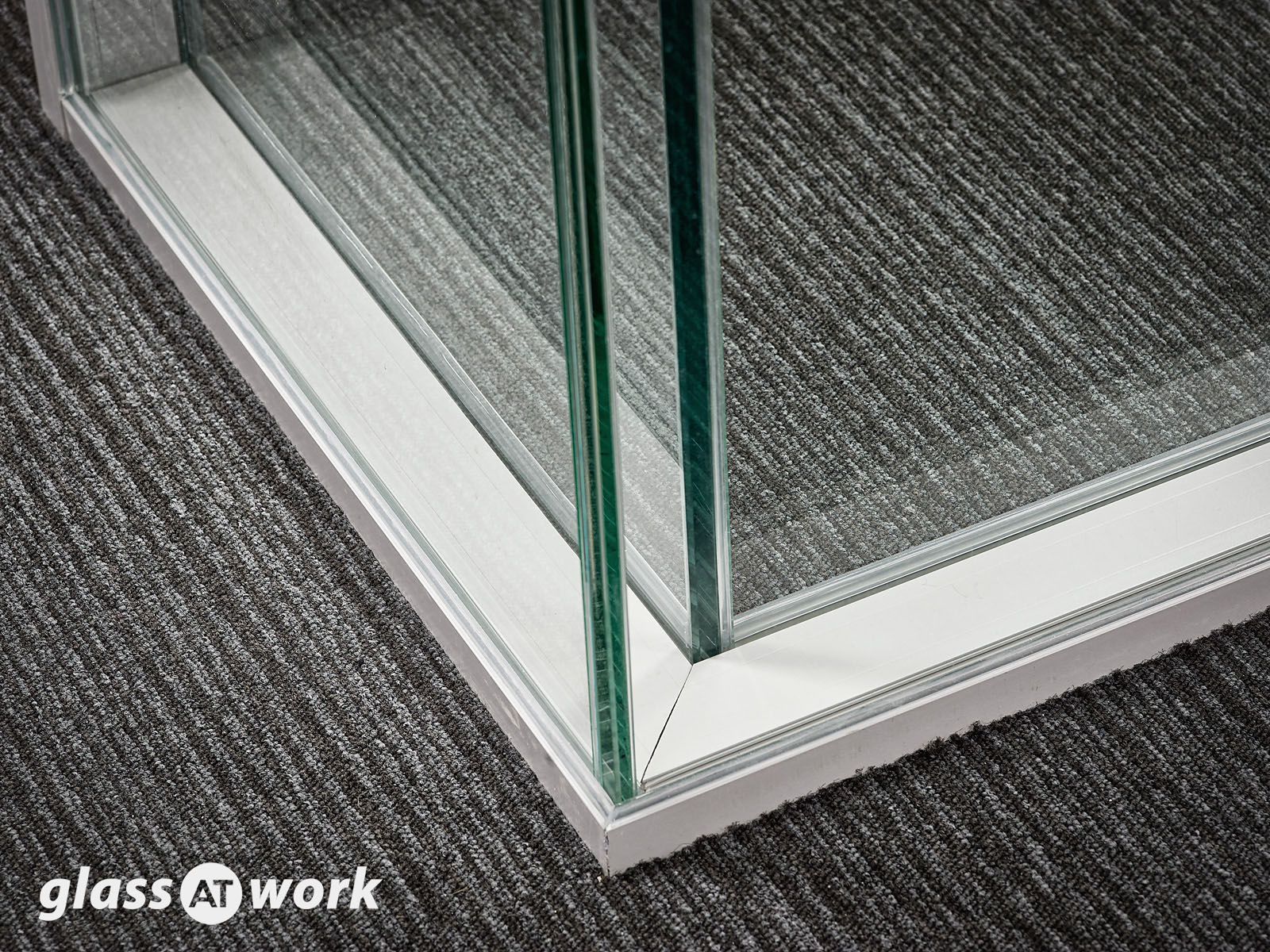 Double Glazed Frameless Glass Office Partitioning