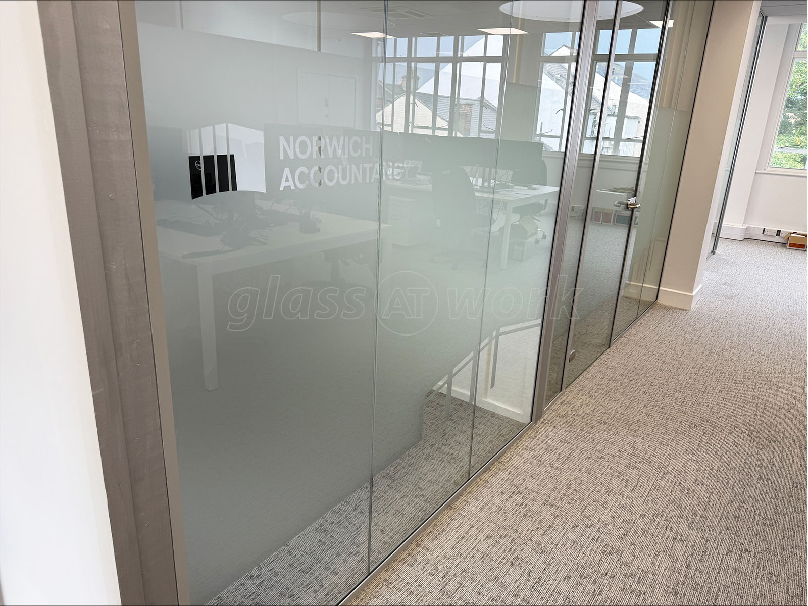 Glass Partitions at Norwich Accountancy (Norwich, Norfolk): Acoustic ...