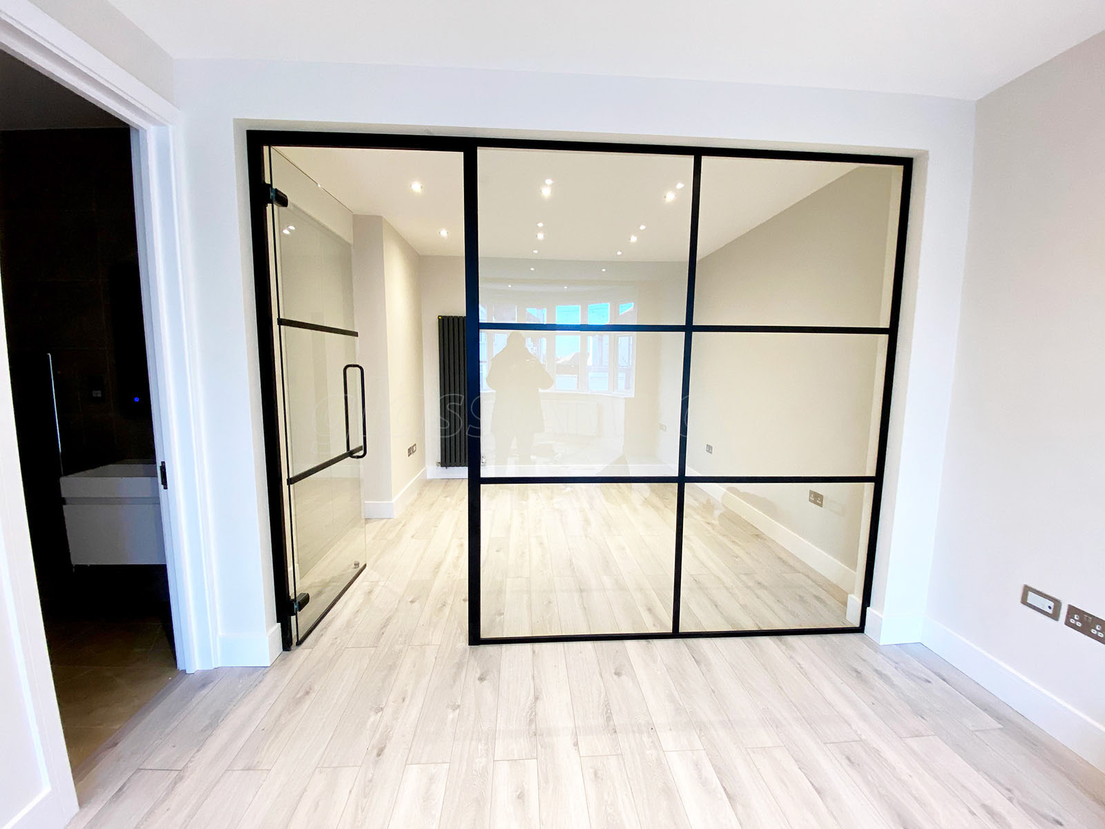 Glass Partitions at By Developments (Neasden, London): Industrial-Look ...