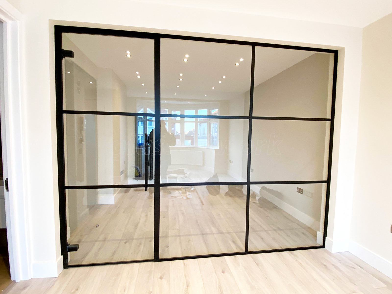Glass Partitions at By Developments (Neasden, London): Industrial-Look ...