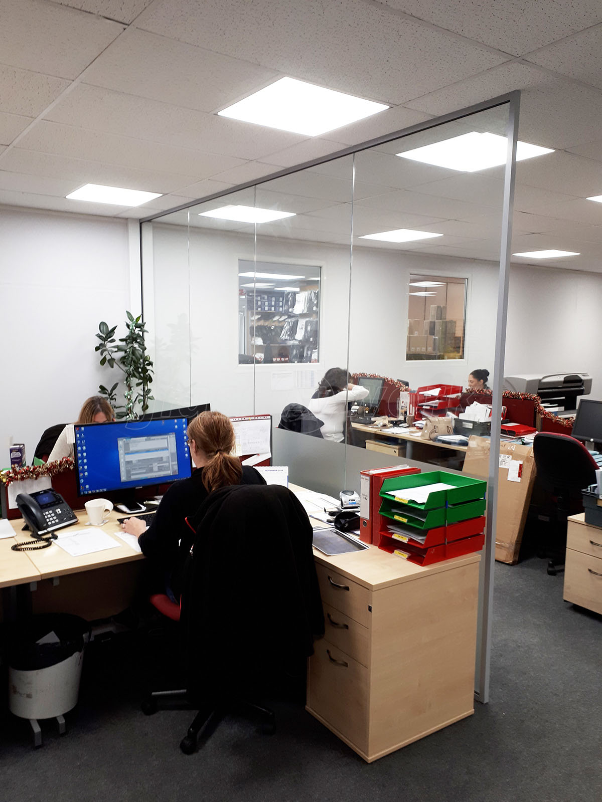 Glass Partitions at Allsop Pitts Ltd (Torquay, Devon): Small Open Ended ...