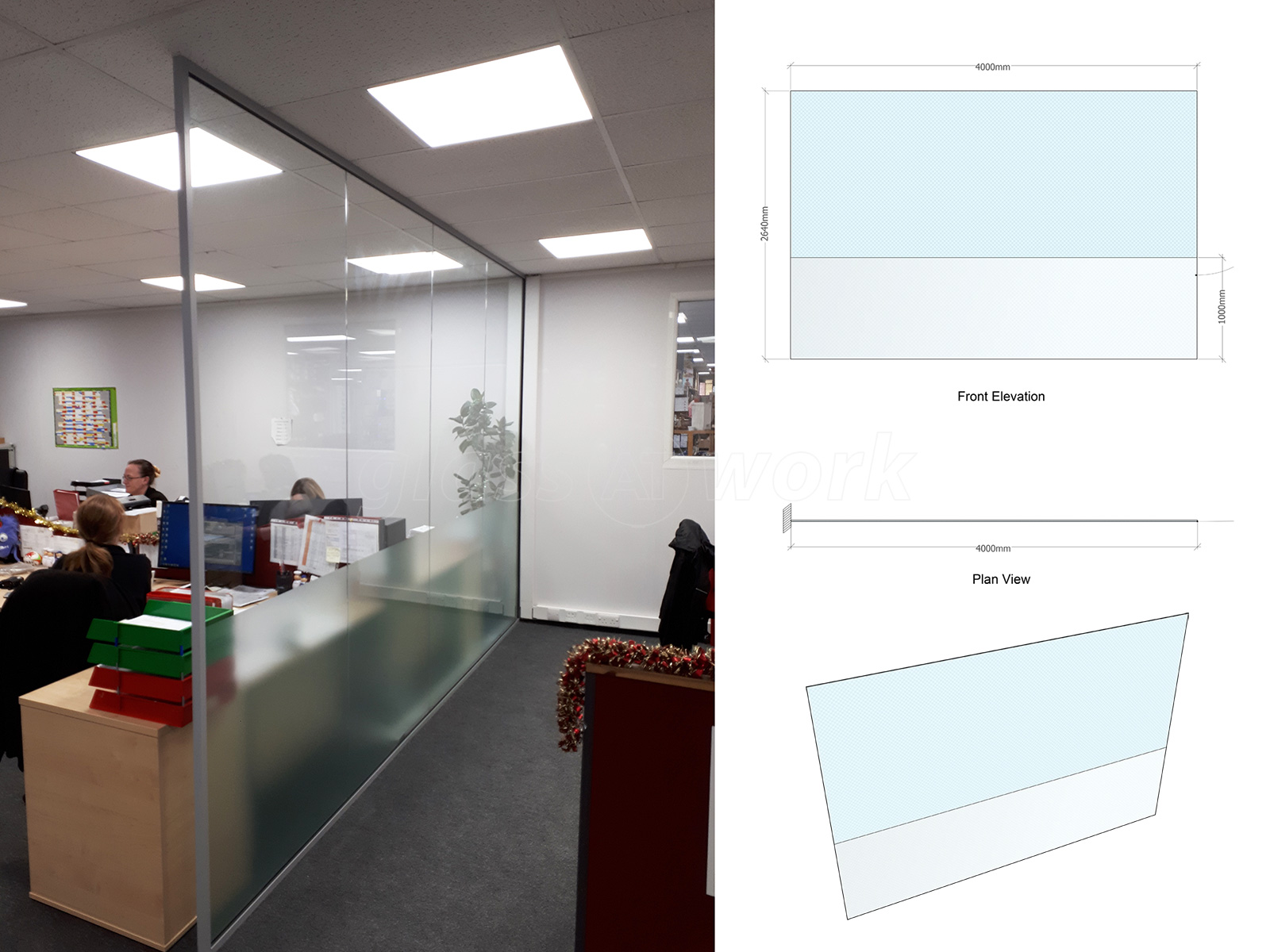 Glass Partitions at Allsop Pitts Ltd (Torquay, Devon): Small Open Ended ...