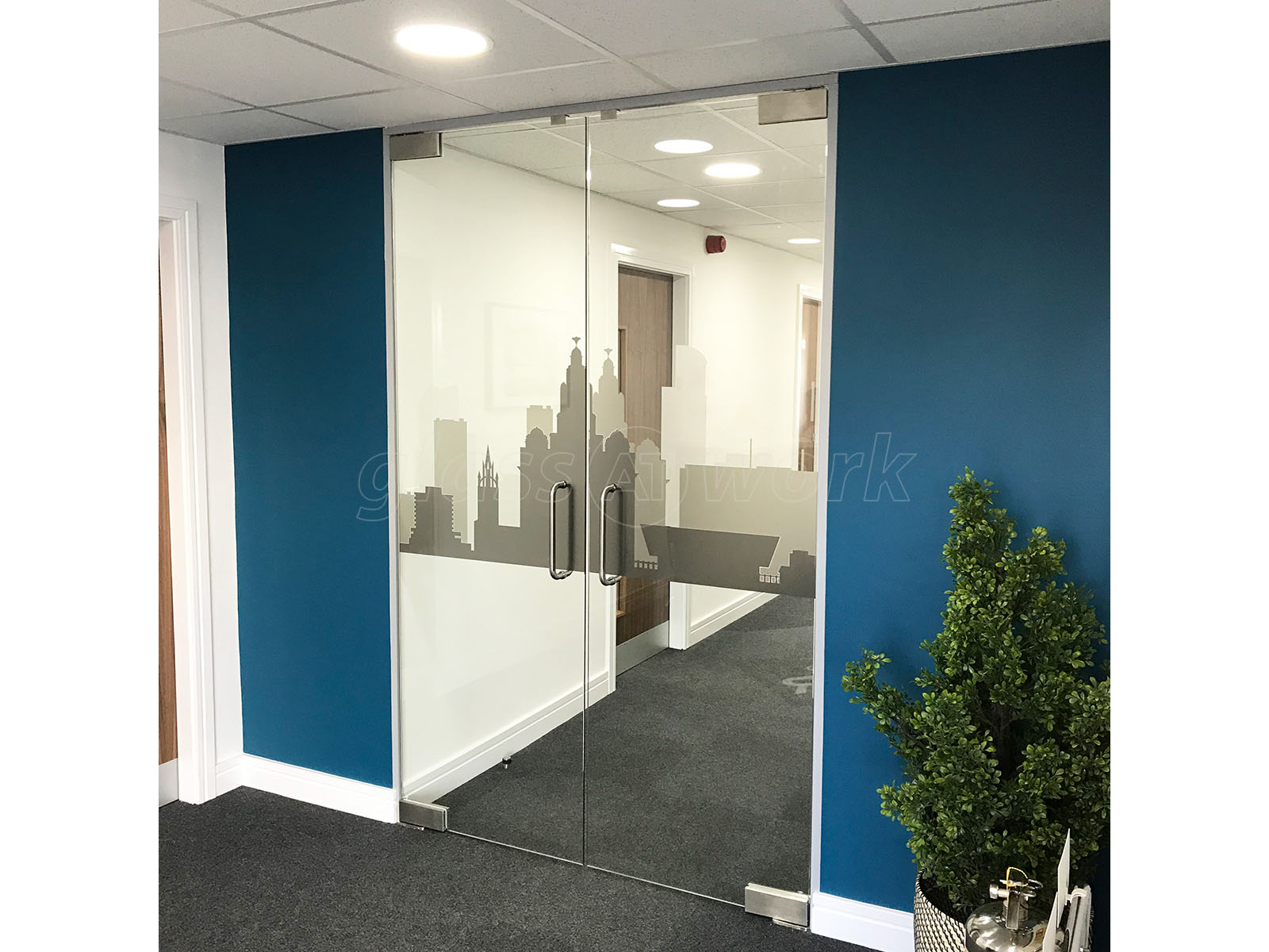 Glass Partitions at SpaceBuilder Ltd (Liverpool): Frameless Double ...