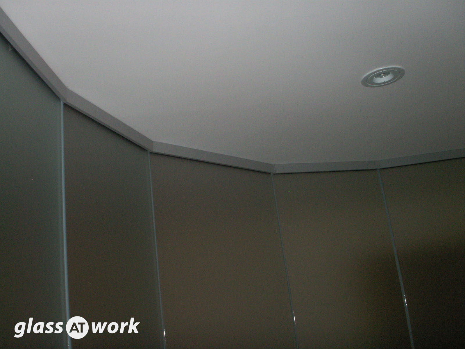 Faceted Glass Office Partitioning