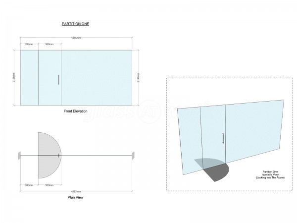 Glass Partitions at K & MJ Noble (Brough, North Yorkshire): Frameless ...